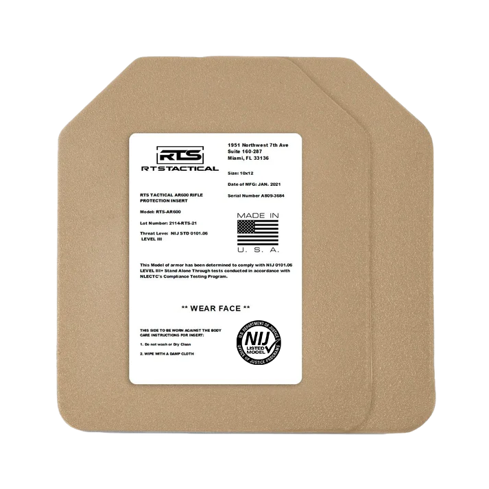 Level III+ AR600 Armor - RTS Tactical