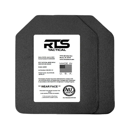 RTS LWR5 Level III+ Rifle Special Threats Inserts - 8X10 – RTS Tactical